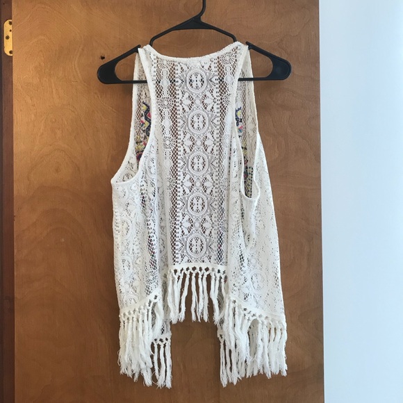 Tops | Cream Colored Vest | Poshmark